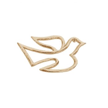 Taube (gold) – 40×25 mm – Verzierwachs | kerzenfräulein